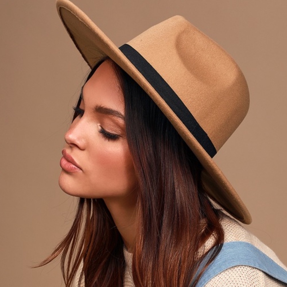 Lulus Tan Fedora Hat - Gem